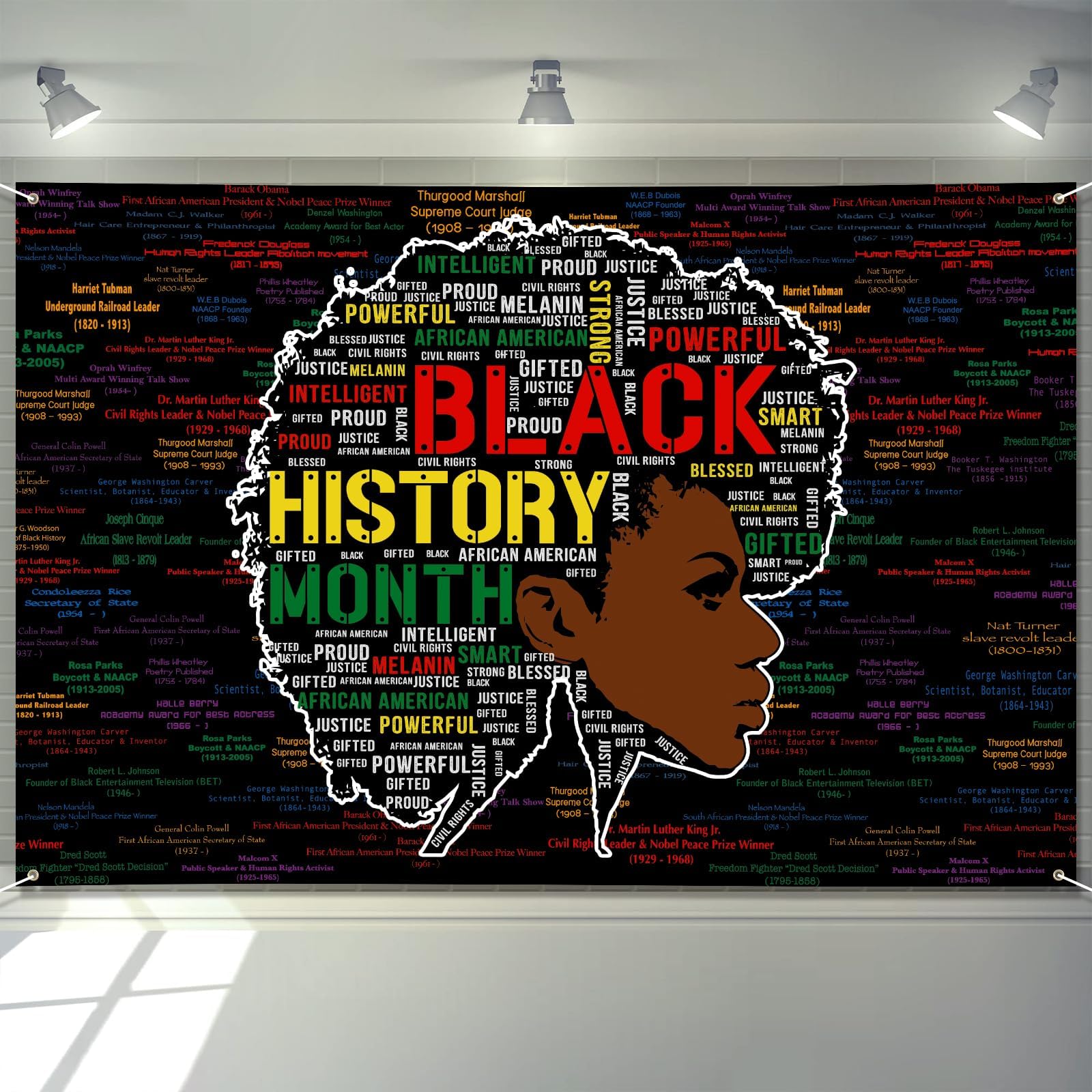Amazon.com : Swepuck 68x45inch Black History Month Backdrop African ...