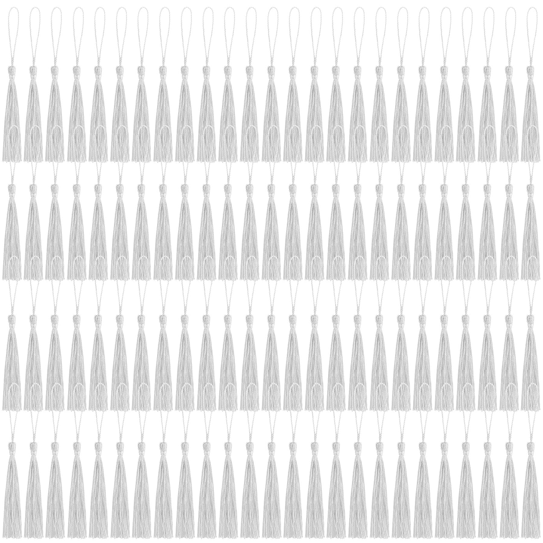 Amazon.com: 100 Pcs Bookmark Tassels for Crafts Keychain Graduation ...