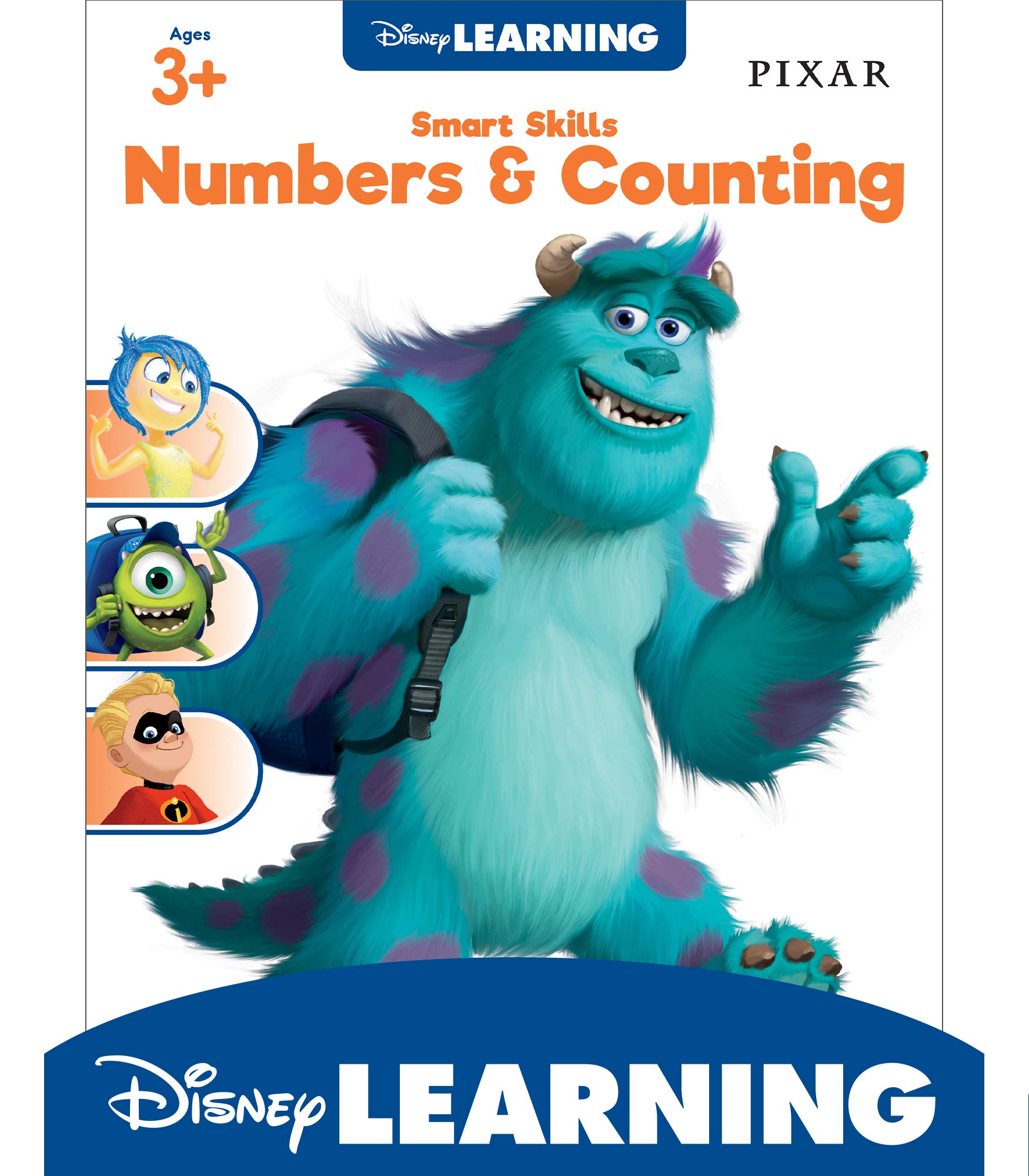 Disney Learning Pixar Numbers And Counting Preschool Math Workbook ...