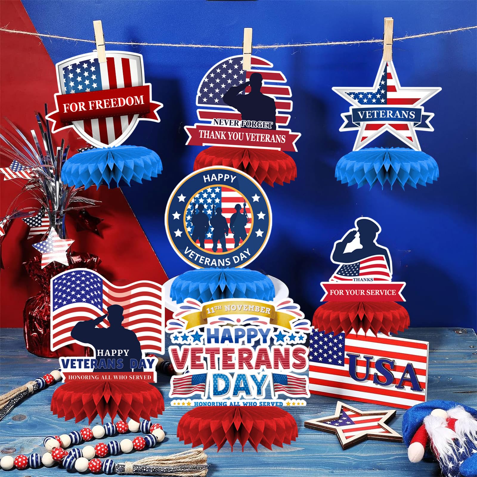 Veteran S Day Decorating Ideas Free Vector | Flat Design Veterans Day