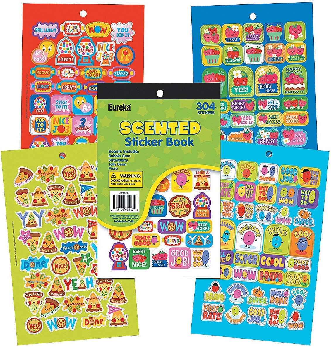 Amazon.com: Scented Classroom Awards Sticker Book - 1 Piece ...