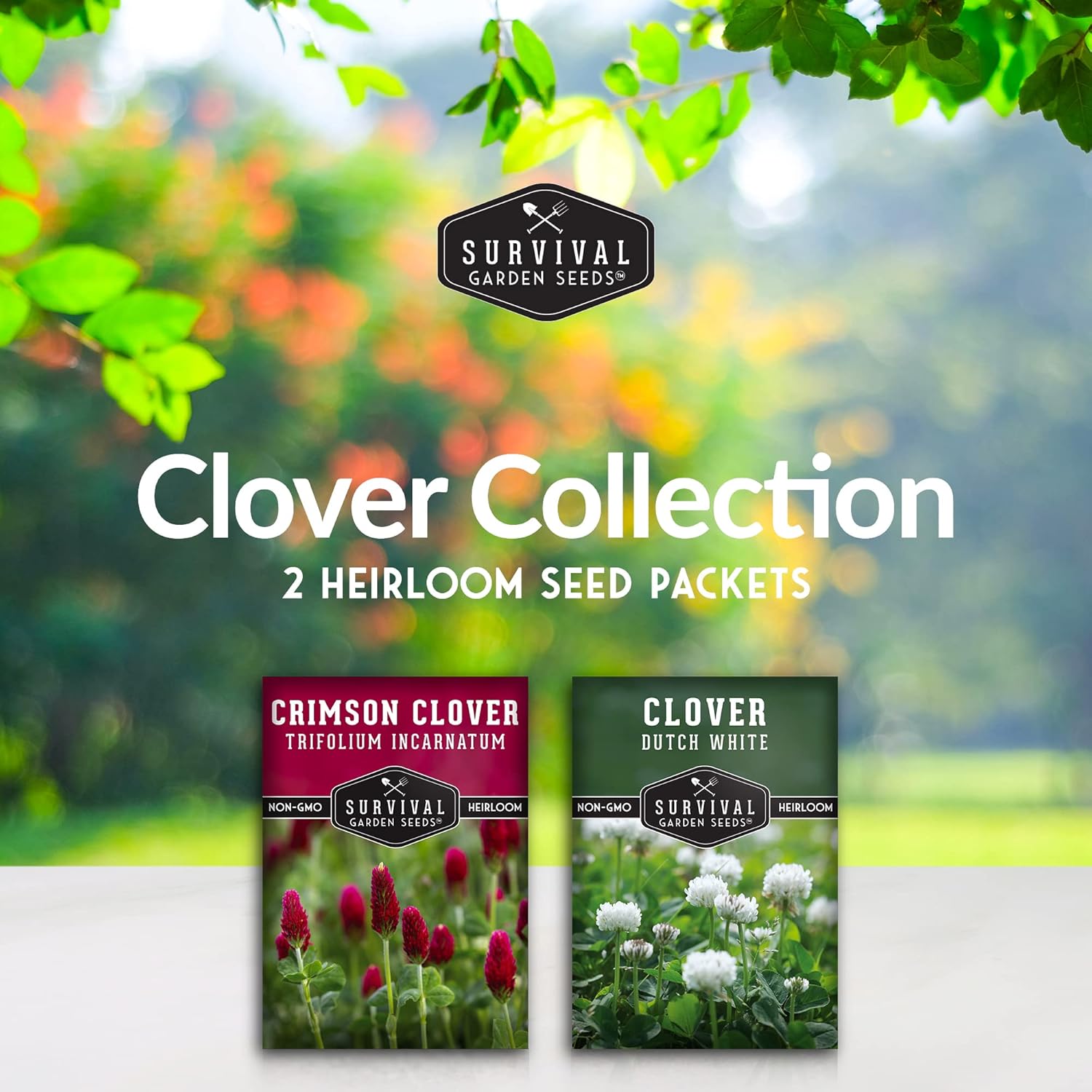 Clover Seed Collection for Planting – 2 Packets of Crimson & Dutch ...