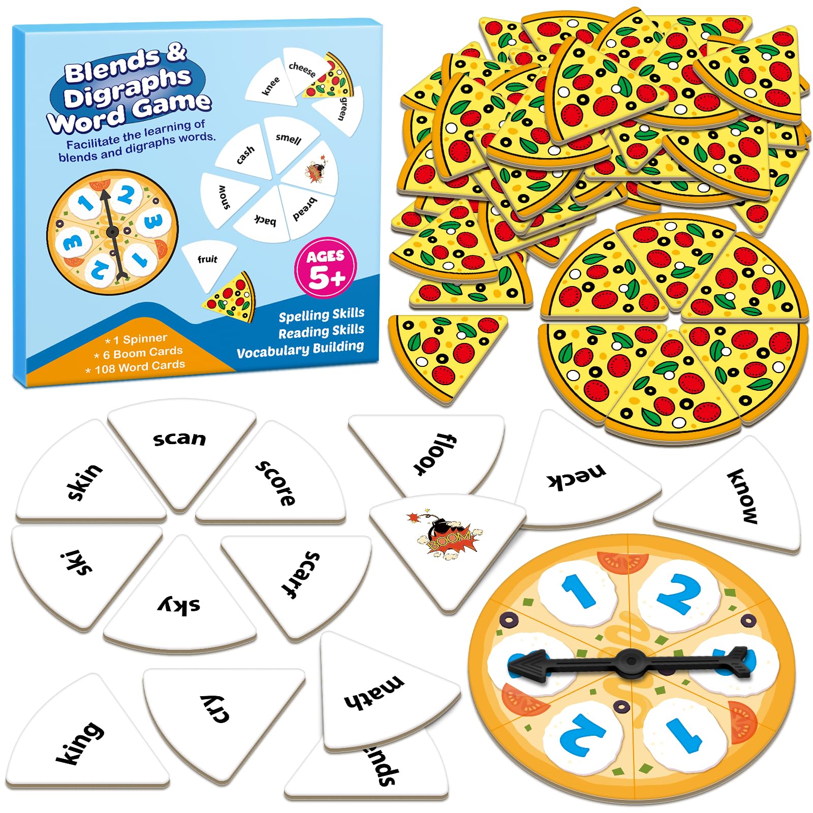 Amazon.com: SkilLify Blends & Digraphs Phonics Games for Kids, Learn to ...