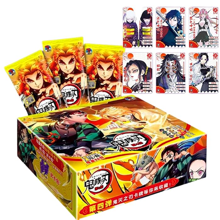 Buy Demon Slayer Cards CCG Collectible Anime Booster Card Box Trading ...