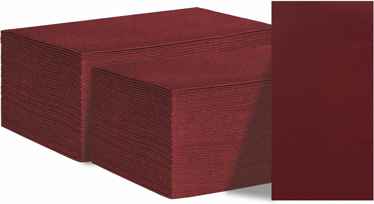 KMAKII Disposable Napkins Burgundy Dinner Napkins Cloth Like Paper ...