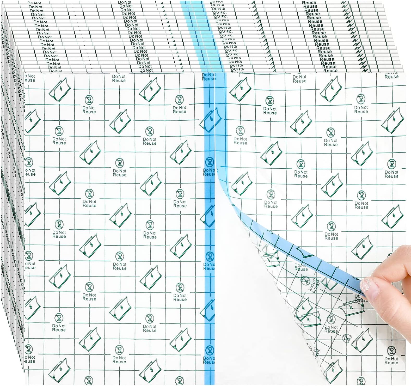 Amazon.com: 50 Pieces Transparent Stretch Adhesive Bandage Large ...