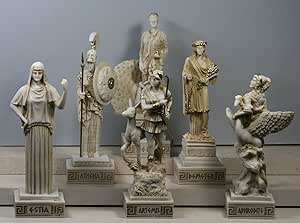 6 grekiska gudinnor Hestia Afrodite Hera Athena Artemis Demeter staty ...