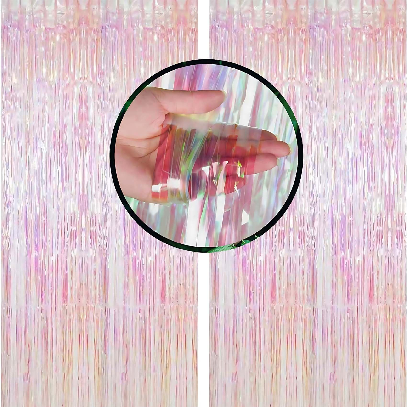 Amazon.com: 3 Pack Fringe Streamers Curtains, Tinsel Fringe Party ...