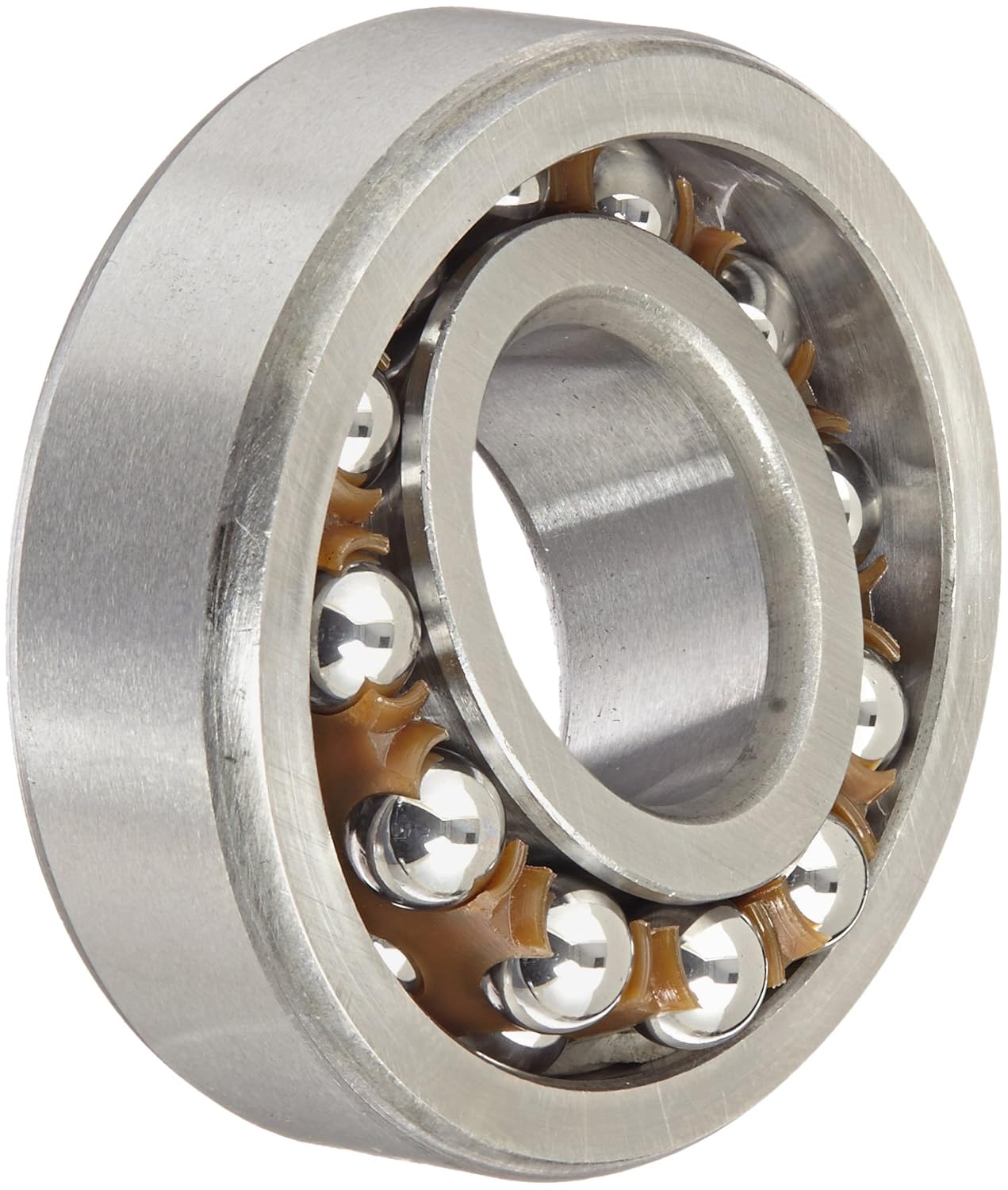 WJB 1203 Self Aligning Ball Bearing, ABEC-1, Open, Steel, Metric, 17mm ...