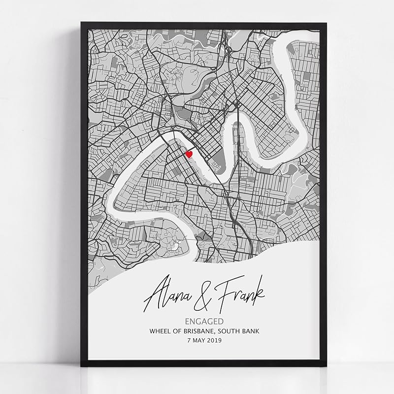 New Personalized Engagement Gift for Newly Engaged Couple, Engagement ...