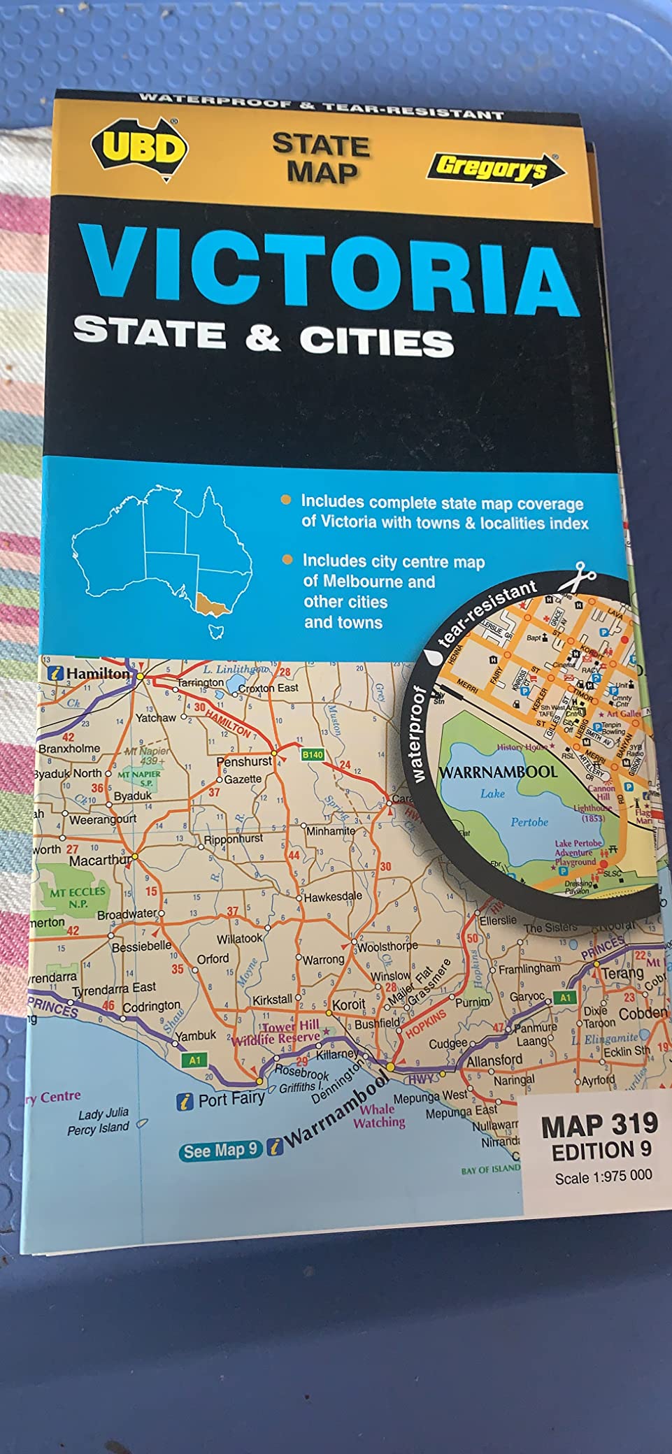 Victoria State & Cities Map 319 9th ed (waterproof) - UBD Gregory's ...