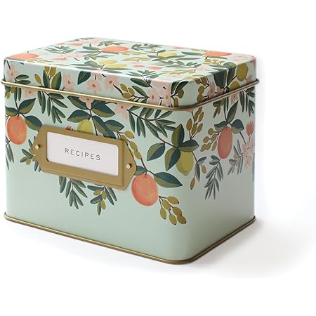Amazon.com: Kate Spade New York Recipe Box with 40 Double Sided Recipe Cards, Deco Dot: Home ...