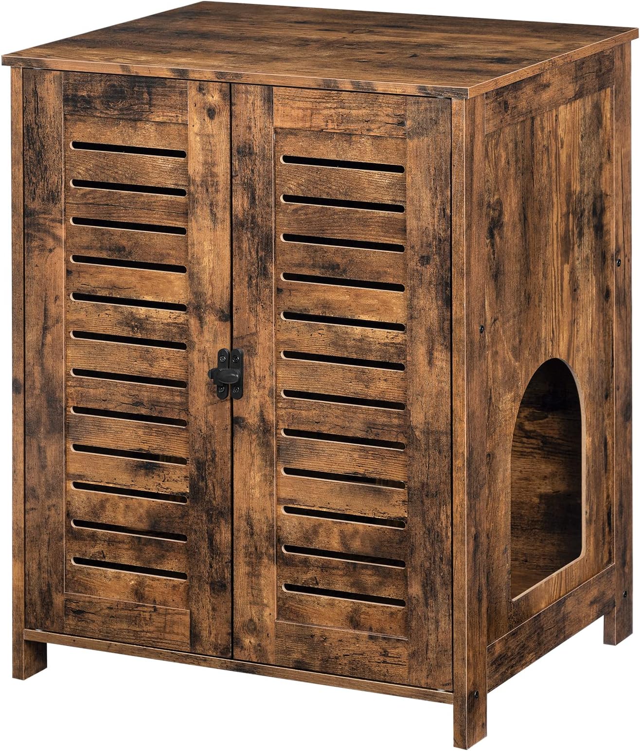 Amazon.com: HOOBRO 2-Tier Cat Litter Box Enclosure, Double Layer Hidden ...