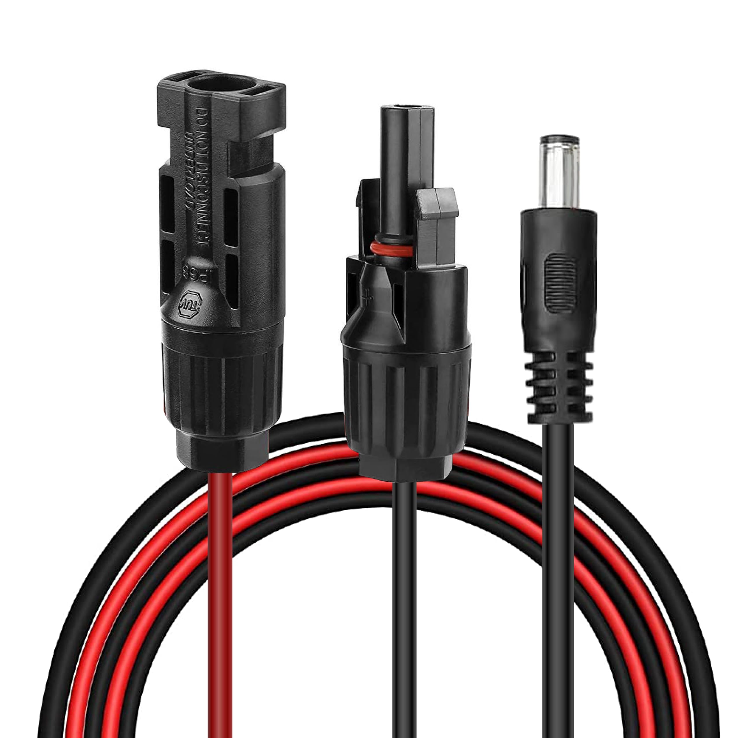 Amazon.co.jp: ソーラーコネクタる to DC6530 ポート ソーラーパネル 変換アダプター 充電ケーブルを 対応 MC-4 ...