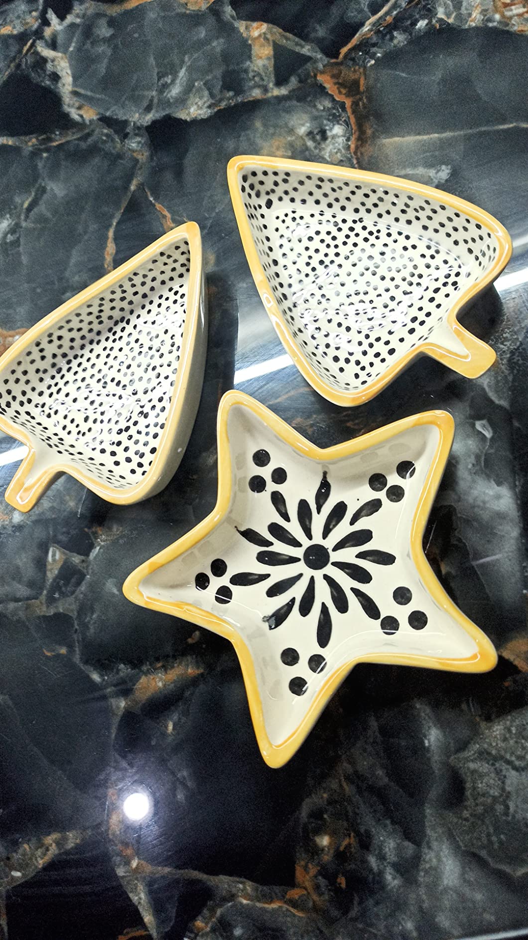 Buy Invert Fragrances Ceramic Dining Ceramic Serving Platter Set of 3 ...