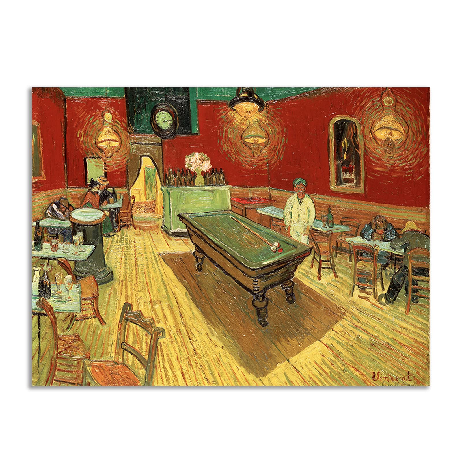 Van Gogh Poster The Night Cafe With Pool Table By | Desertcart South Africa