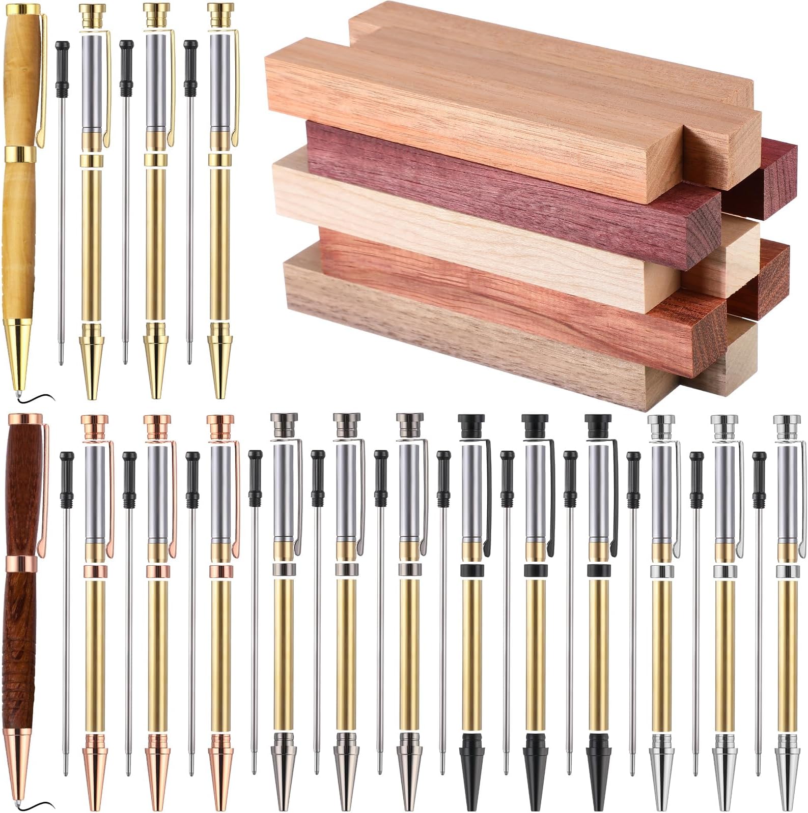 WoodRiver Project Kit - Wall Street II Pen Kit, Chrome - Woodworking ...