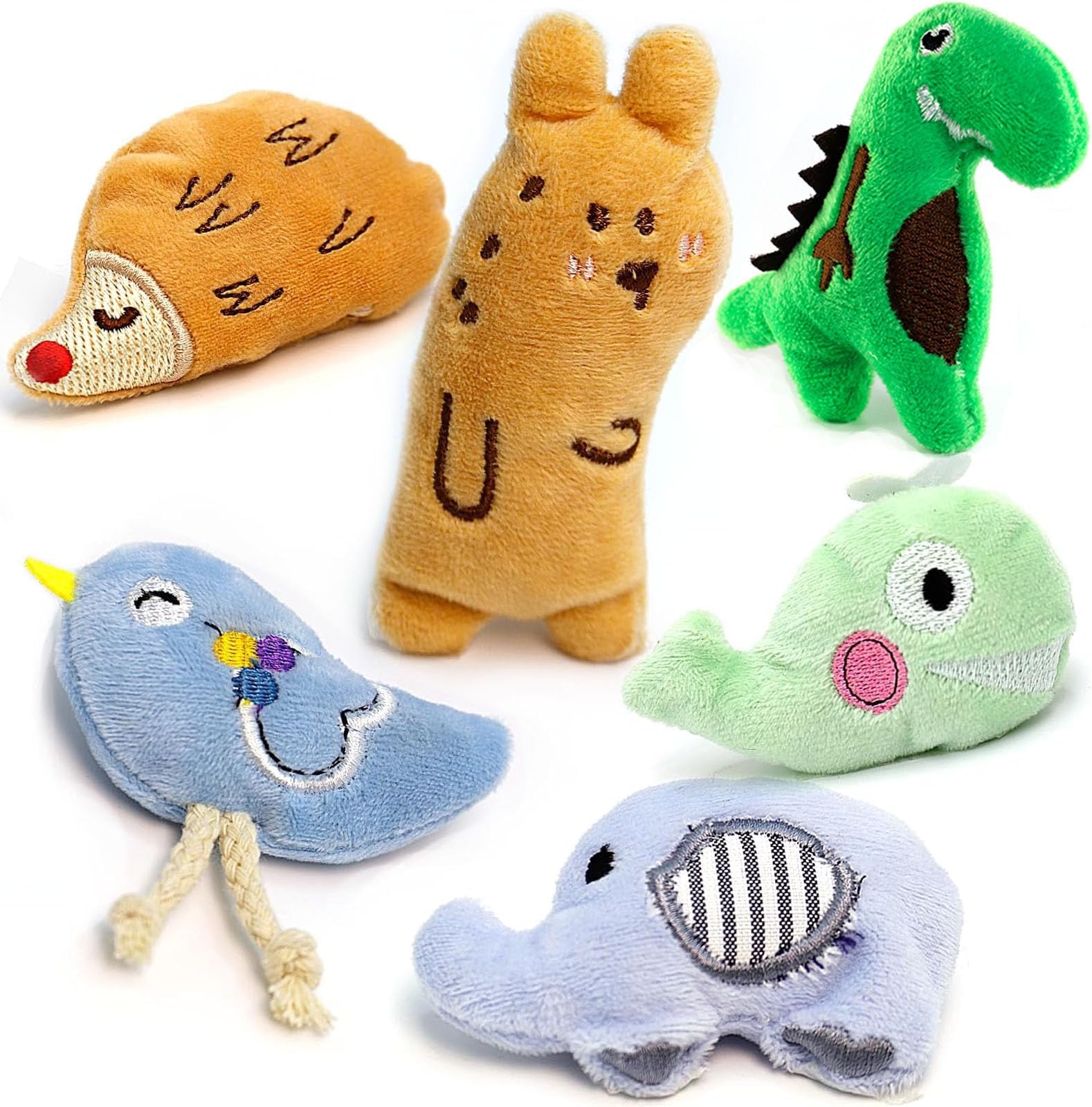 Amazon.com : Jadive 50 Pcs Catnip Toys Bulk for Indoor Cat Plush Cats ...