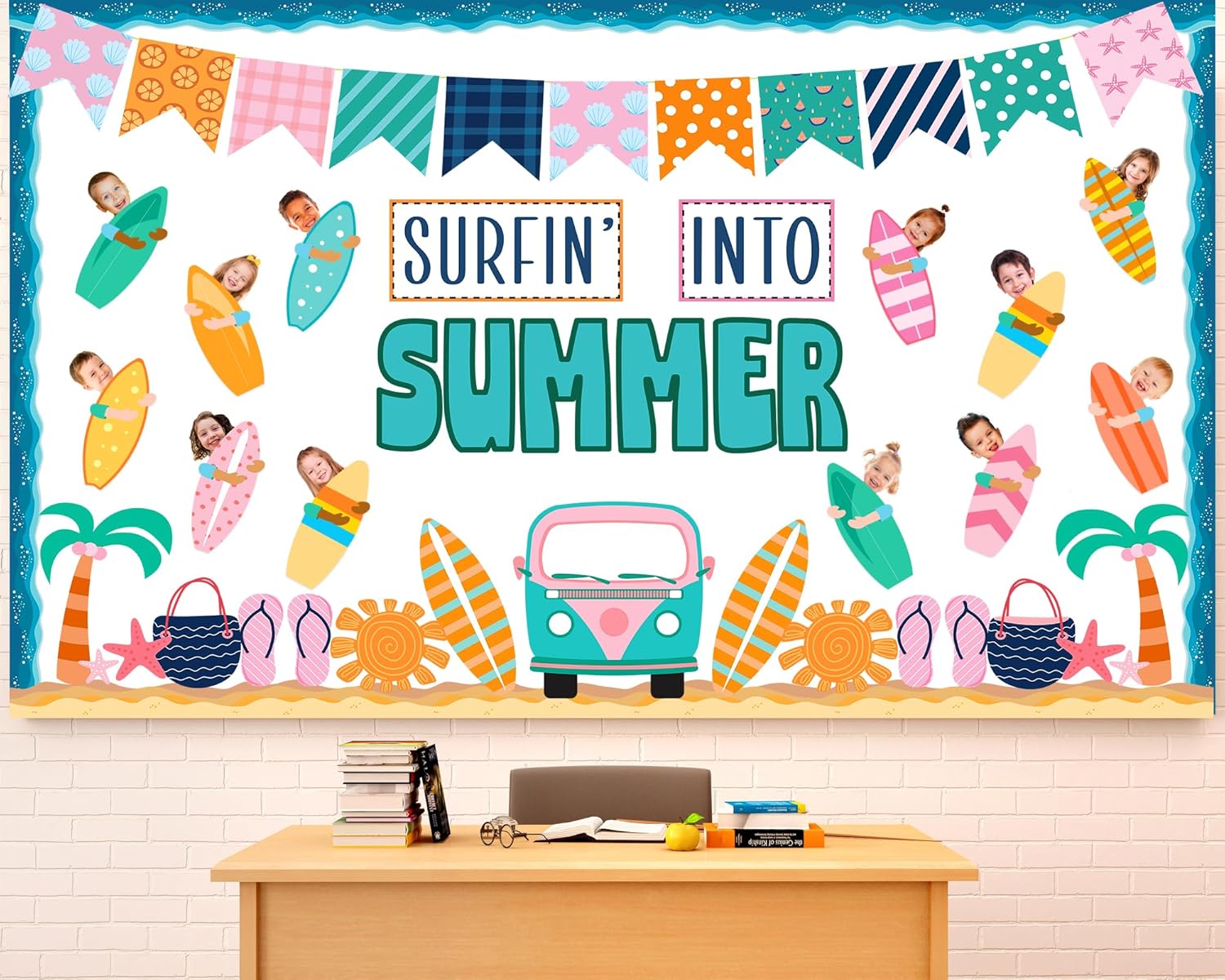 Amazon.com : Summer Classroom Bulletin Board Decoration Set Summer ...