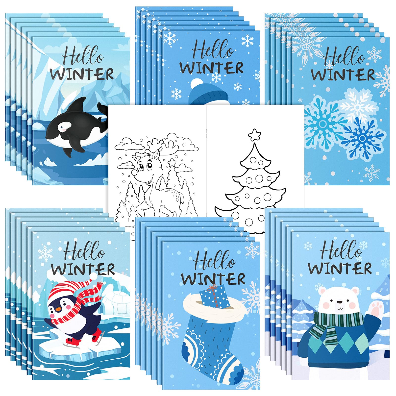 Amazon.com: Jetec 36 Pcs Religious Easter Mini Coloring Books for Kids ...