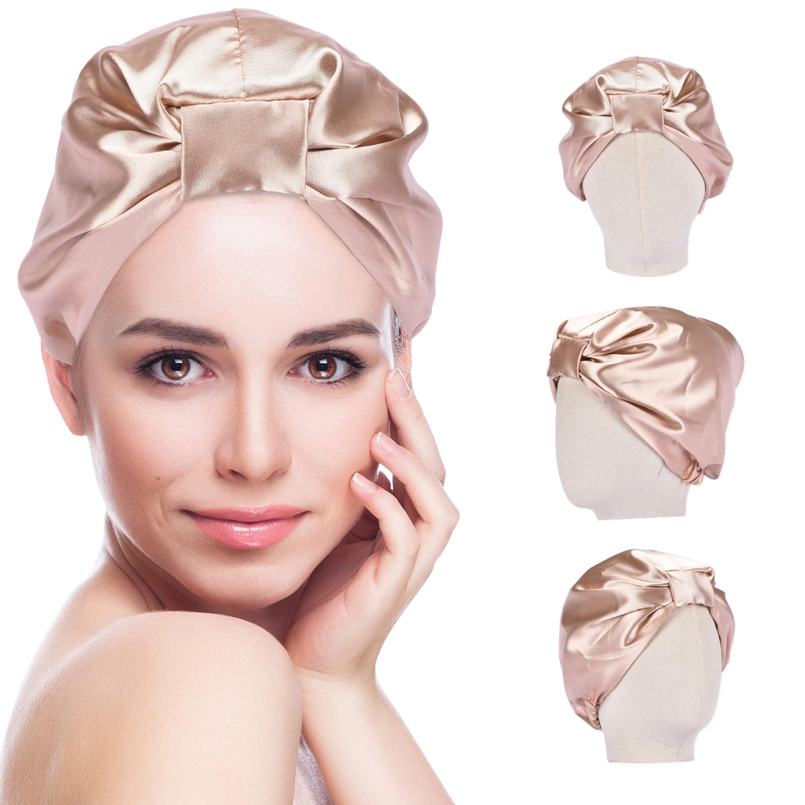 Amazon.com : Hawwwy Hair Wrap for Sleeping - Sleep Cap, Head Scarf ...