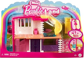 Amazon.com: Barbie Mini BarbieLand Doll House Sets, Mini Dreamhouse ...