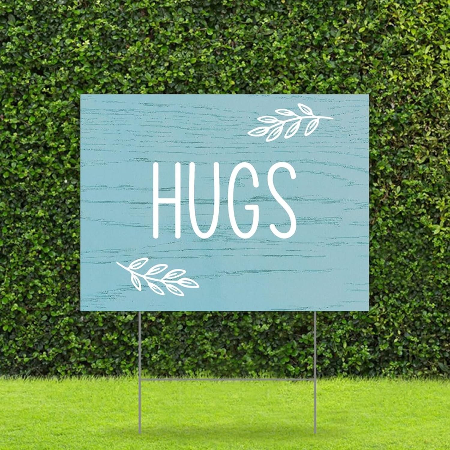 Amazon.com: Lawn Sign Hugs Yard Signs with Stakes I Love You Gift ...