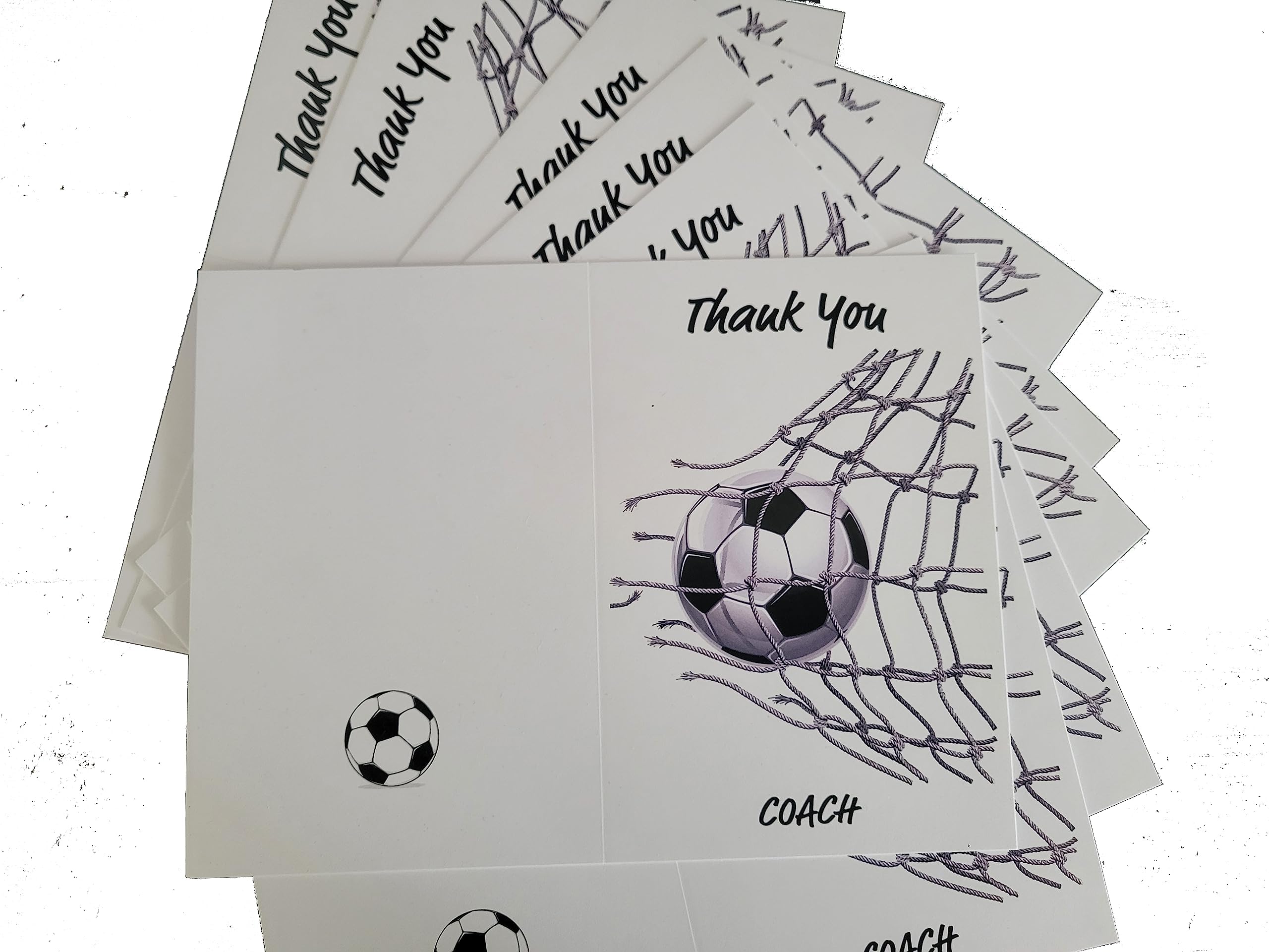 Amazon.com : Oospecka Designs Thank You Coach Note Cards - Soccer ...