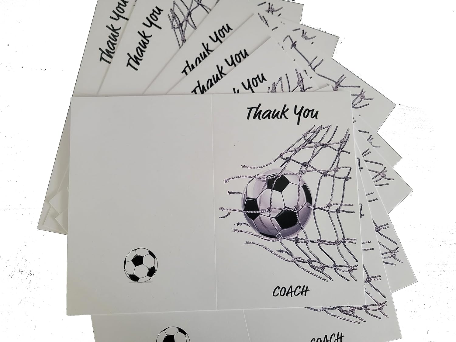 Amazon.com : Oospecka Designs Thank You Coach Note Cards - Soccer ...