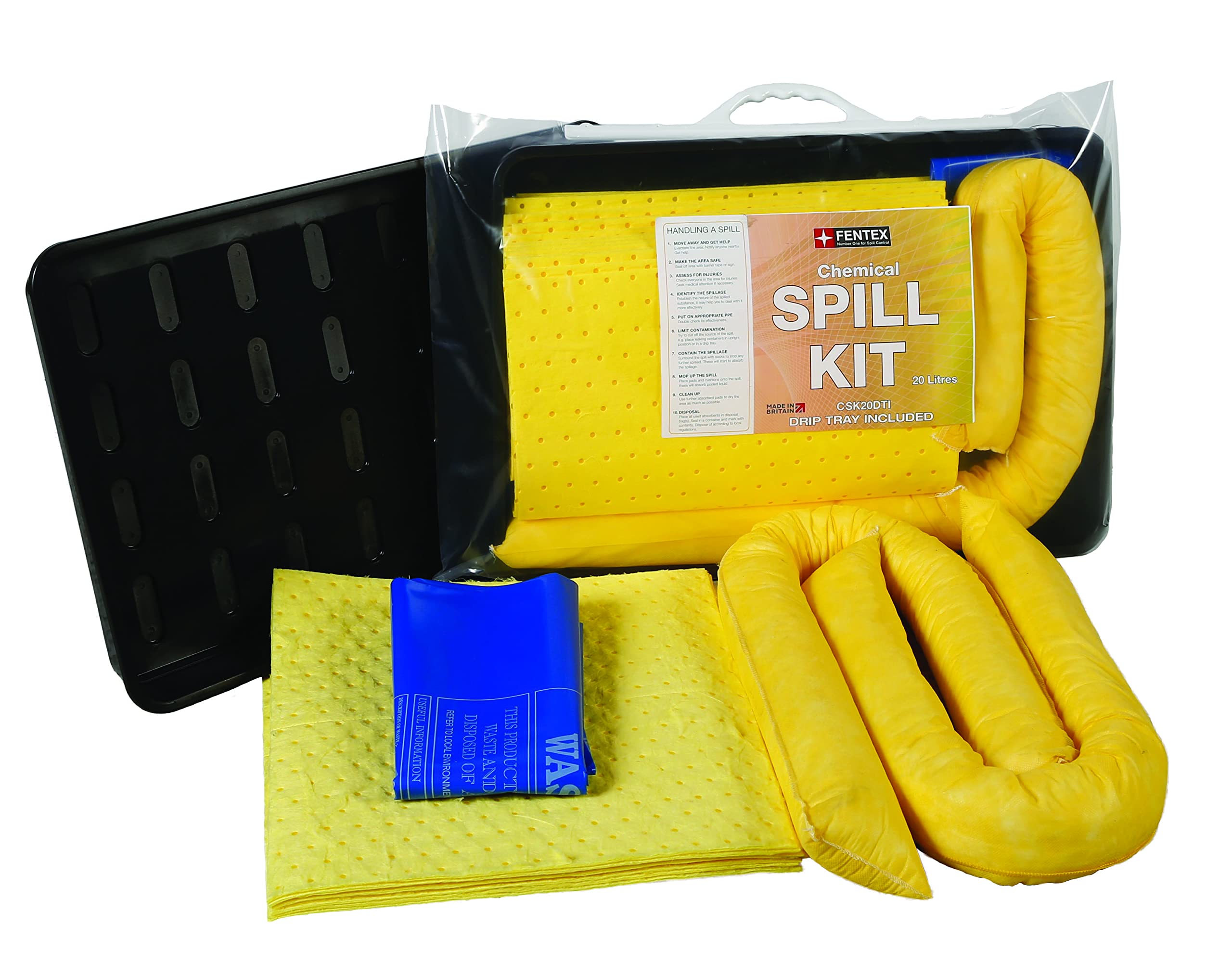 Buy The Lean Centre 20 Litre Spill Kit. 20 litre Spill Kit in Clip ...