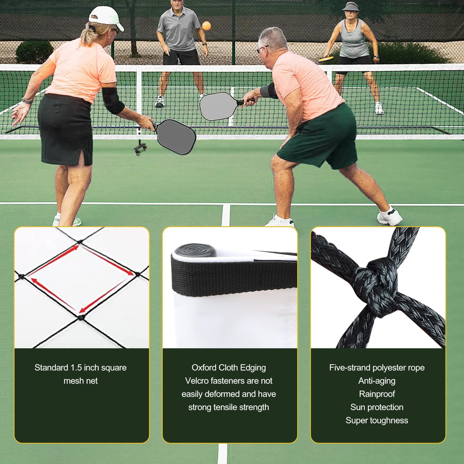 Snapklik.com : Progoal Badminton Pickleball Net System