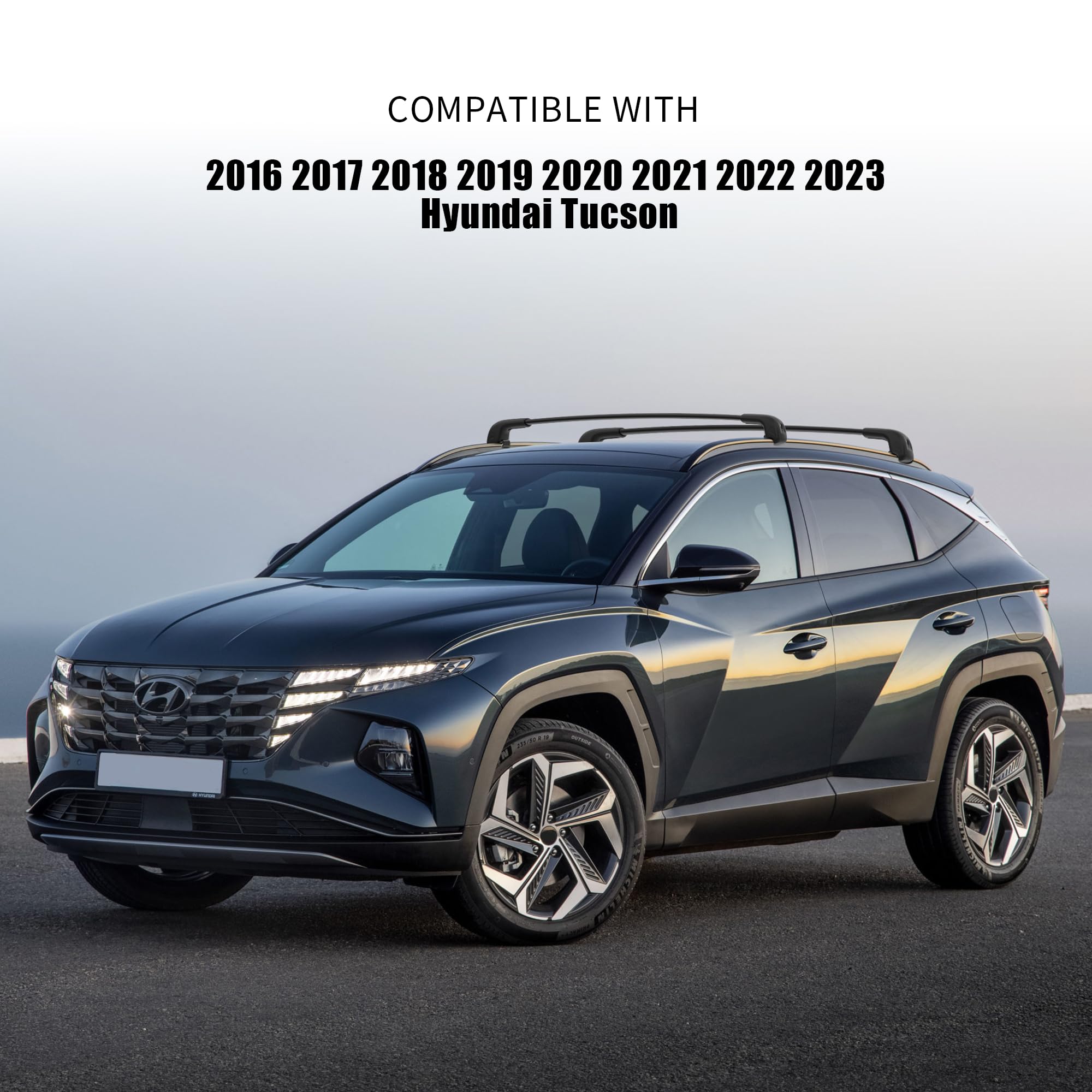 Snapklik.com : FLYCLE Roof Rack Cross Bars Anti-Theft Fit For Hyundai ...