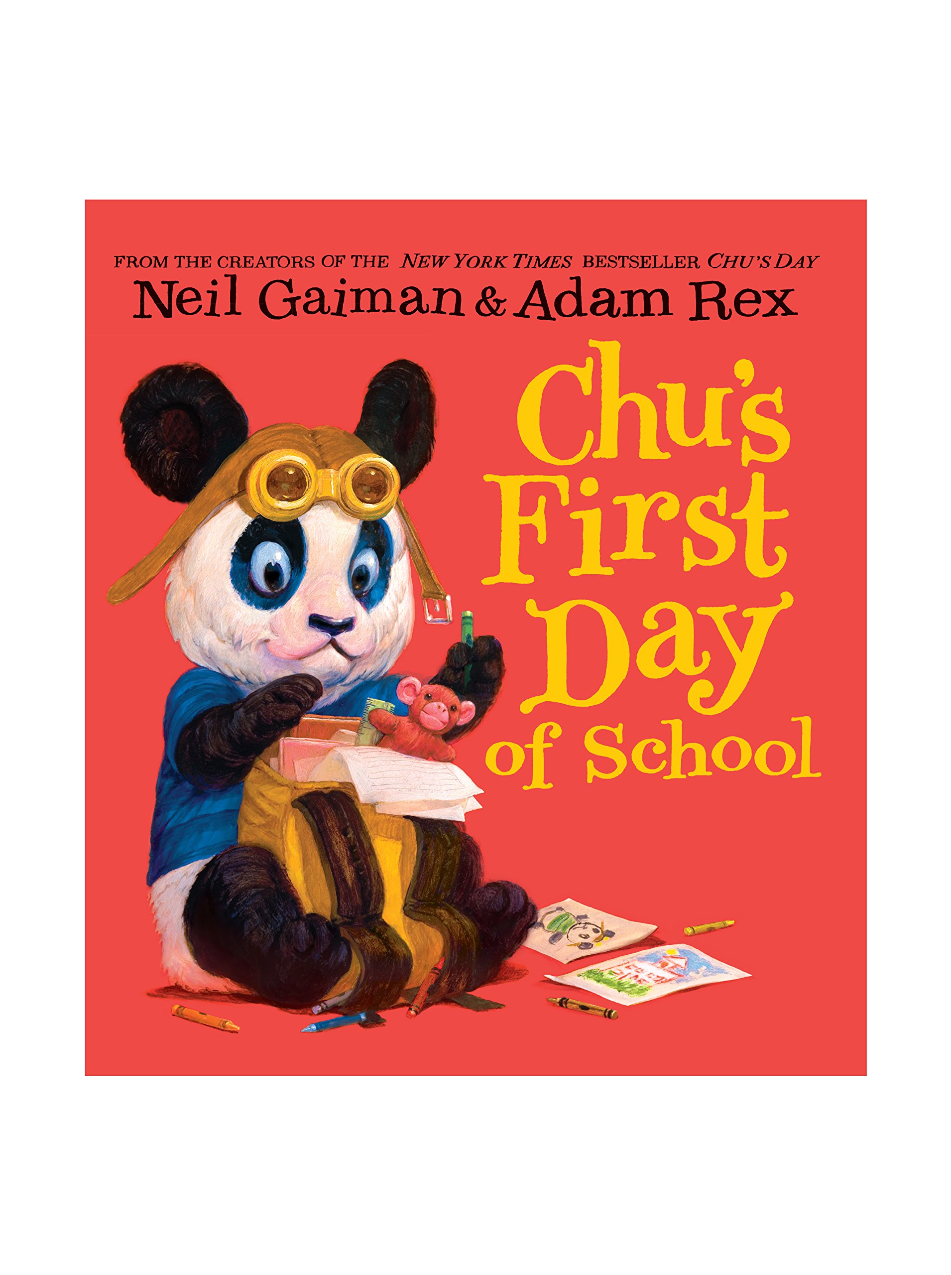 Chu's First Day of School Board Book: Gaiman, Neil, Rex, Adam ...