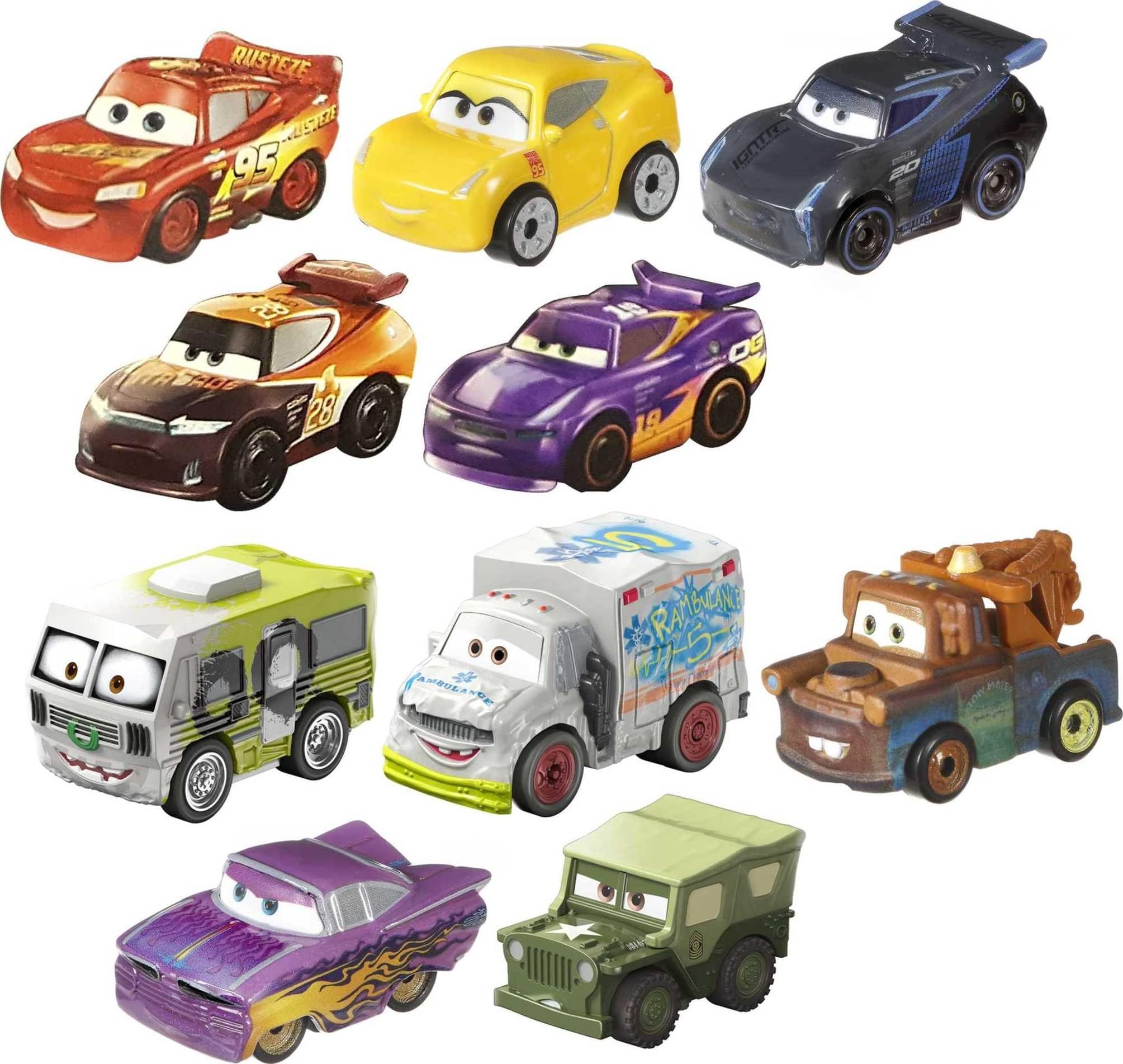 Mattel Disney Cars Toys Kids Disney/Pixar Cars Micro Racers Vehicle ...