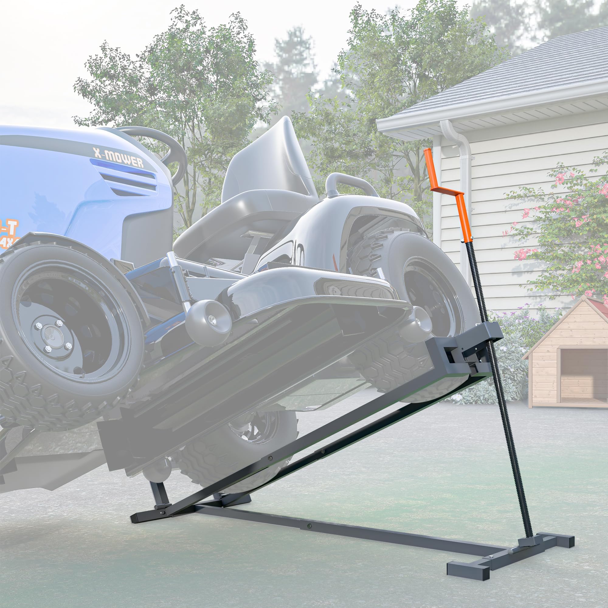 Amazon.com: Upgraded Lawn Mower Jack Lift, Telescopic Maintenance Jack ...