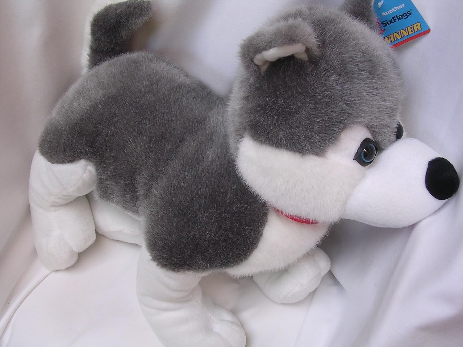 Amazon.com: Perro Husky de peluche grande Jumbo 22" coleccionable ...