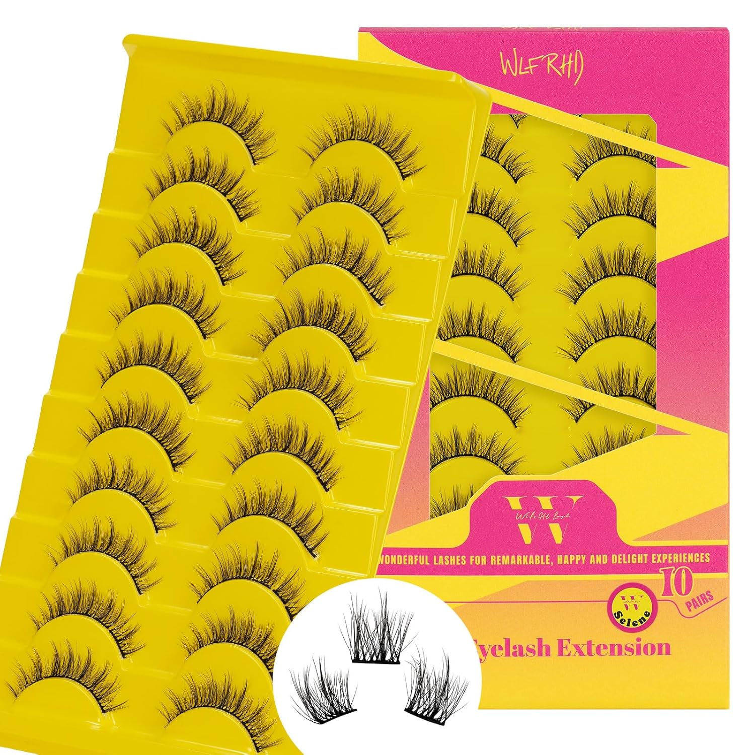Amazon.com: Lash Clusters D Curl Diy Lash Extensions Cluster Lashes 12 ...