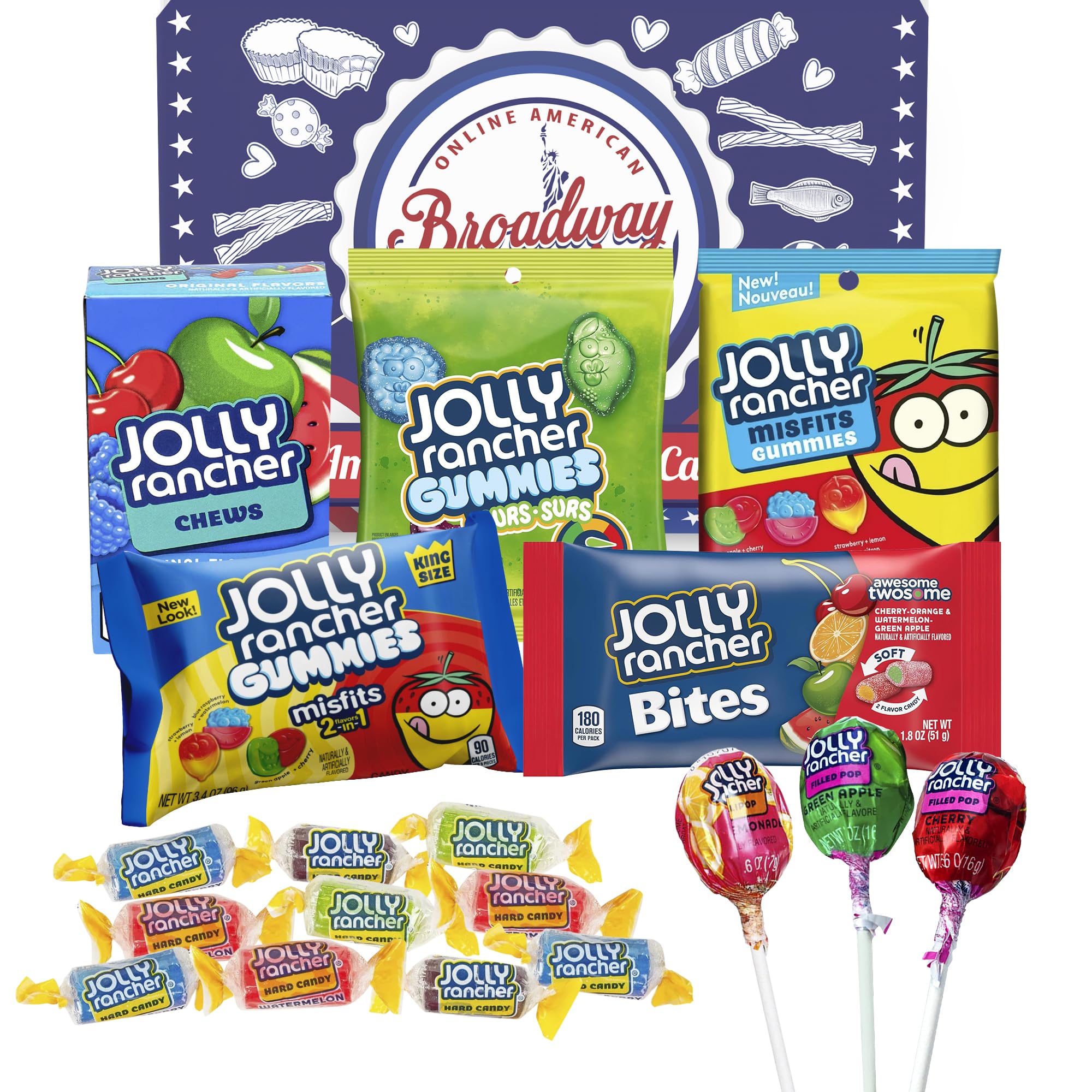 Jolly Rancher Candy Theatre Jolly Rancher Gummies 4 Bags, Original