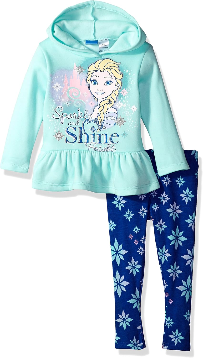 Amazon.com: Disney Girls' Toddler Frozen 2-Piece Hooded Top and Legging ...