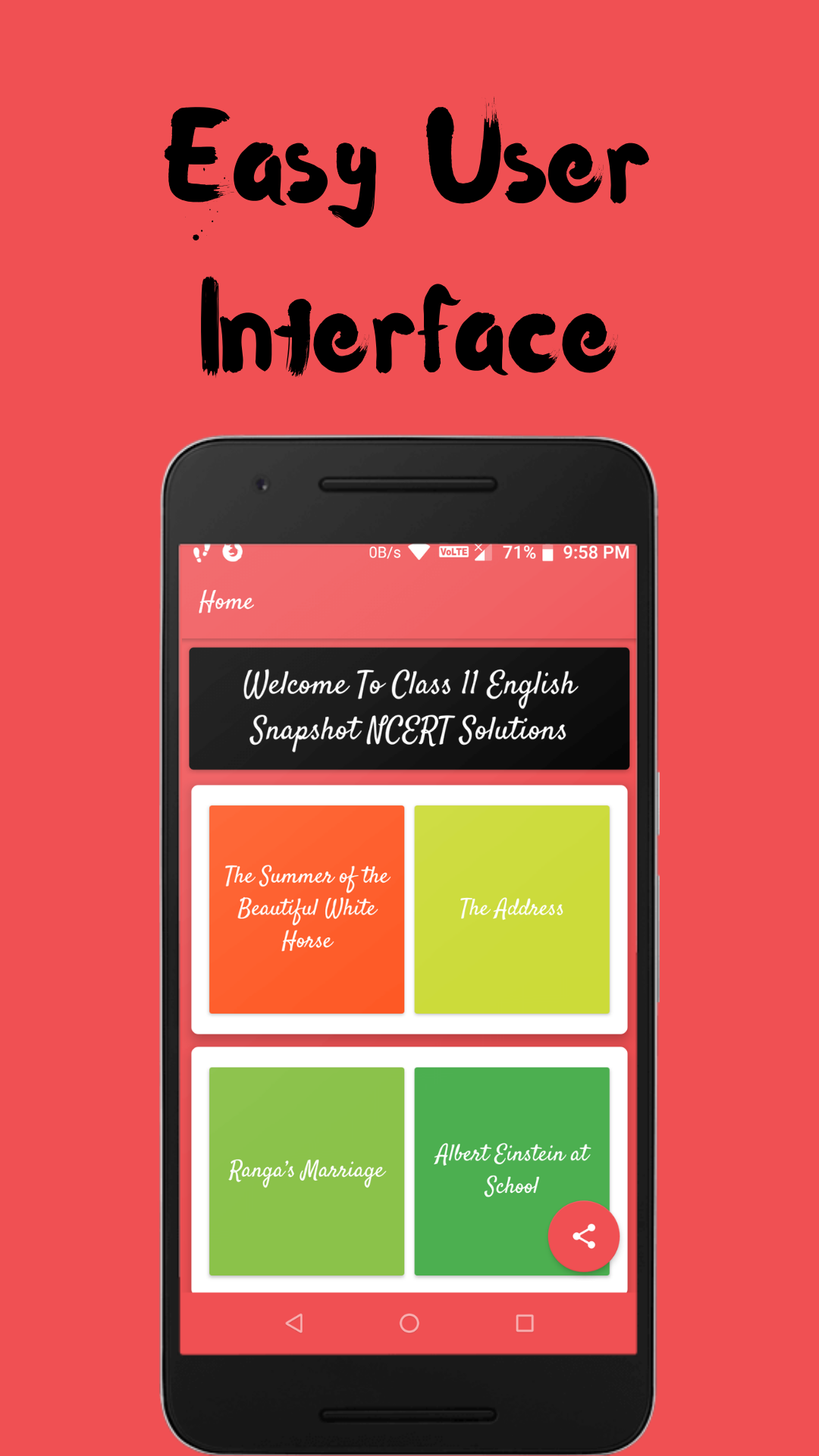 Class 11 English Snapshot NCERT Solutions - App on Amazon Appstore