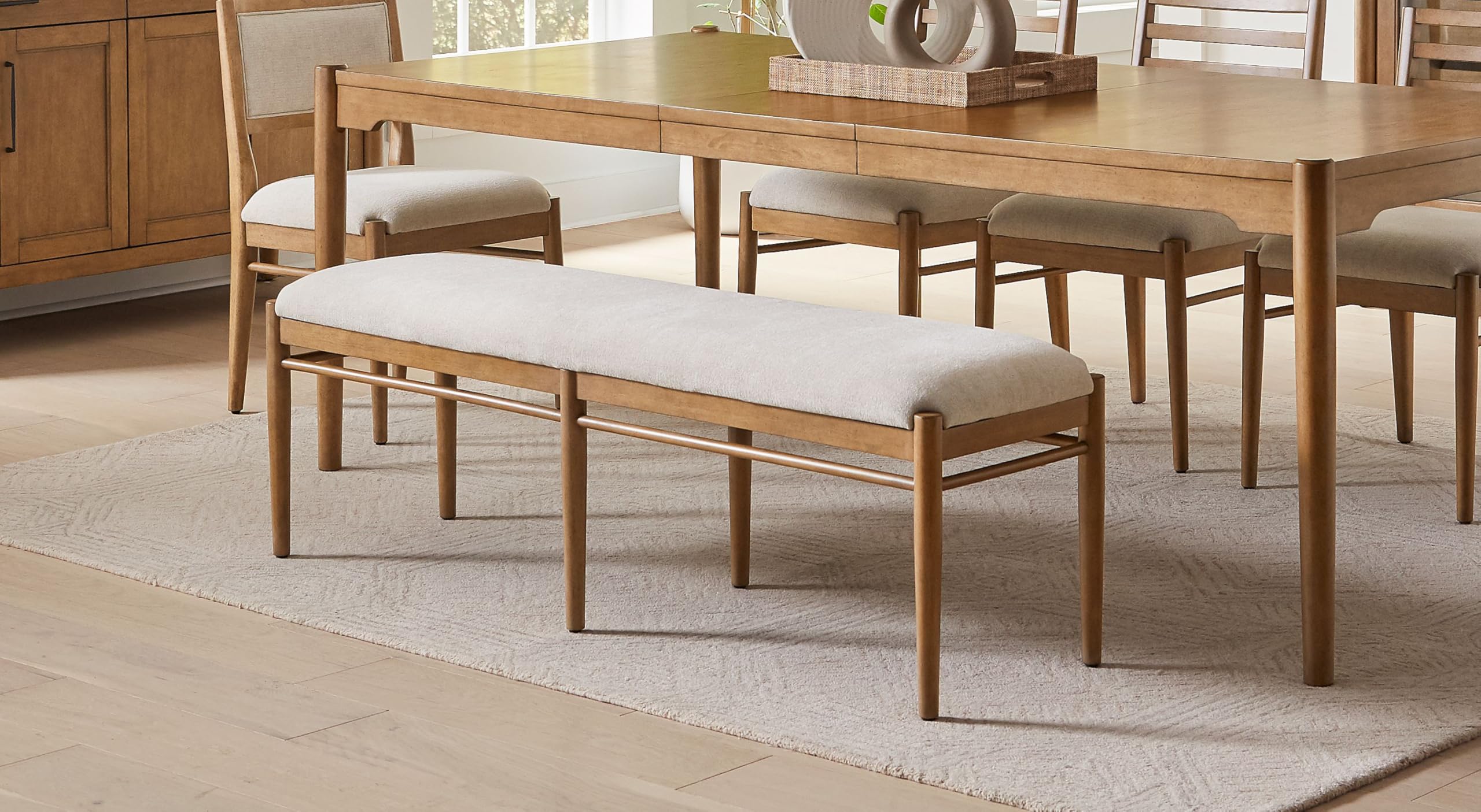 Amazon.com - Martin Furniture Modern Wood Dining Table Bench, Kitchen ...