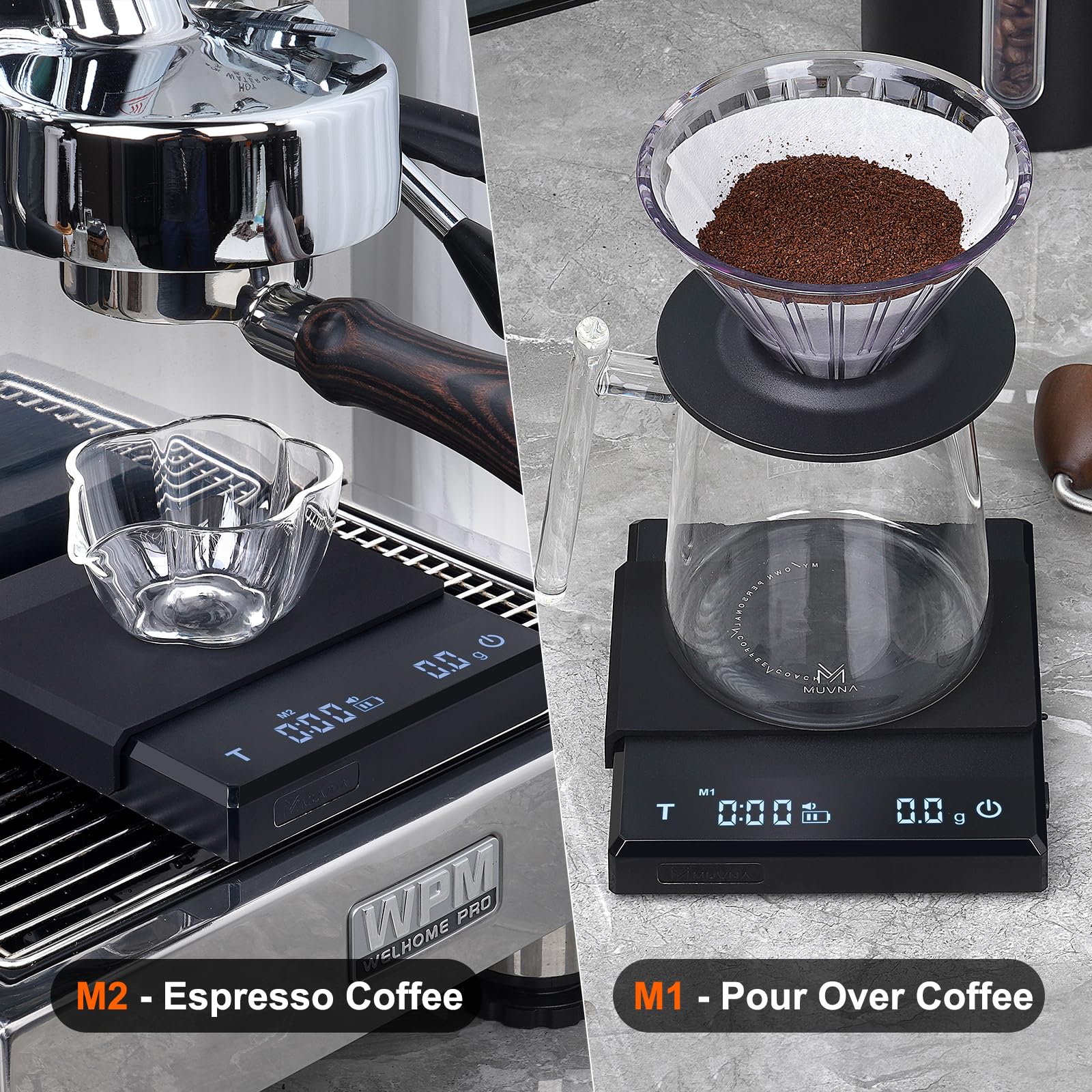 Calorie Scale MHW-3BOMEBR Coffee Bean Scale & Kit, Espresso Scale 0.3 ...