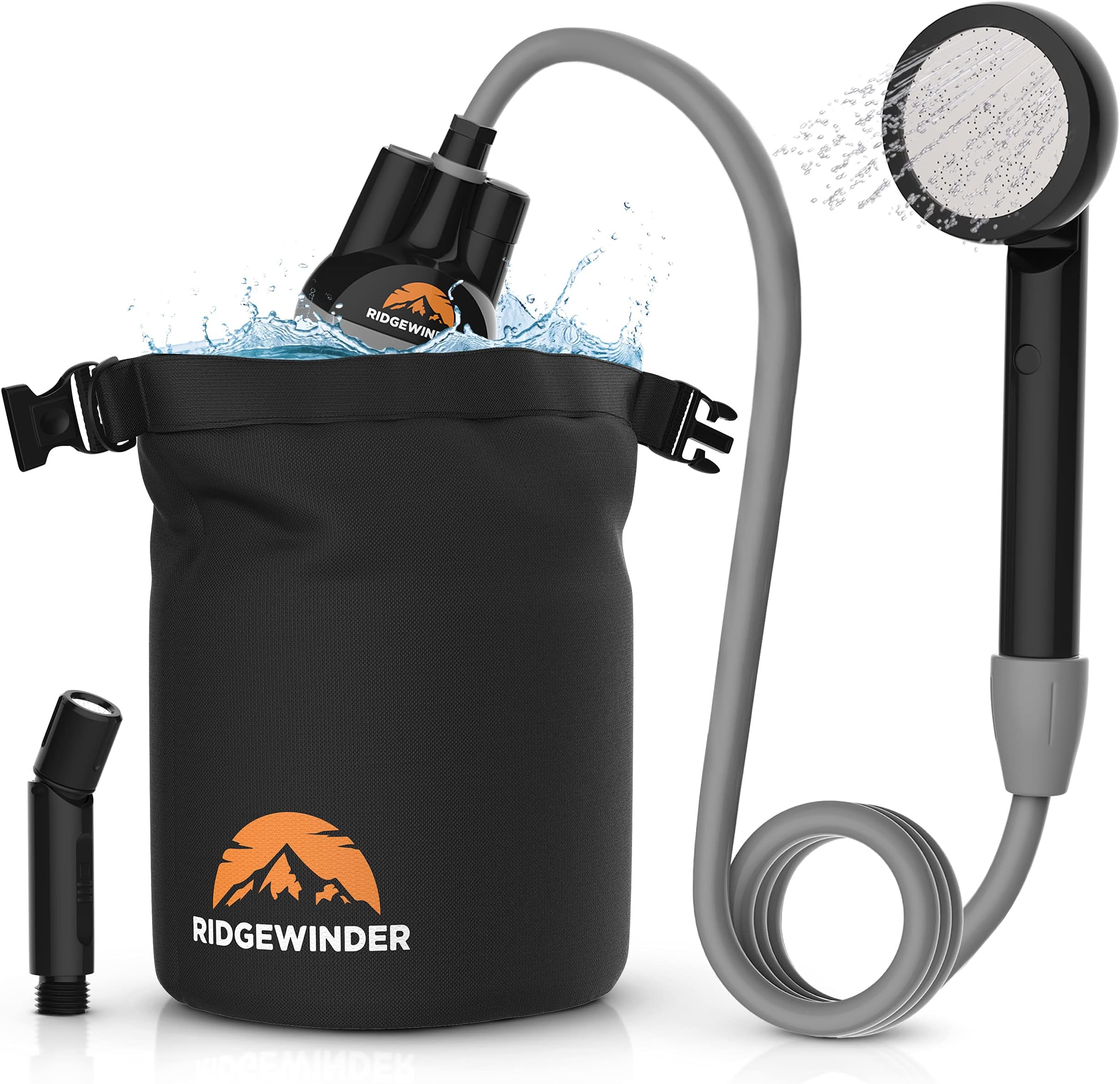 Ridgewinder Portable Shower for Camping with Dry Bag - Camp Shower with ...