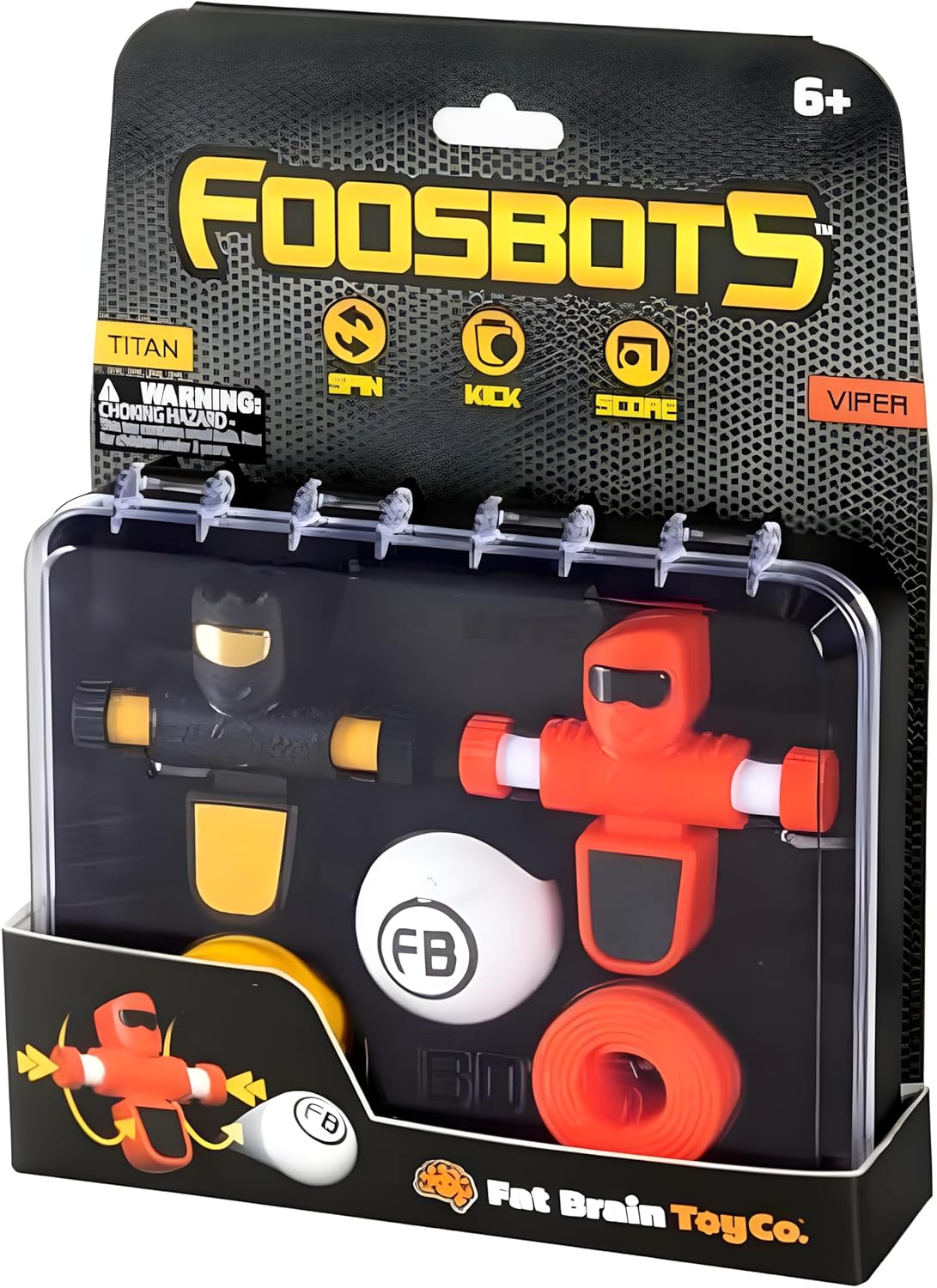 Fat Brain Toys Foosbots 2-Pack - Football Themed, Fast Paced 2-Player ...