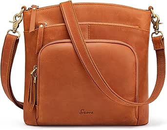 S-ZONE Crossbody Bags Purses for Women Trendy Genuine Leather Four ...