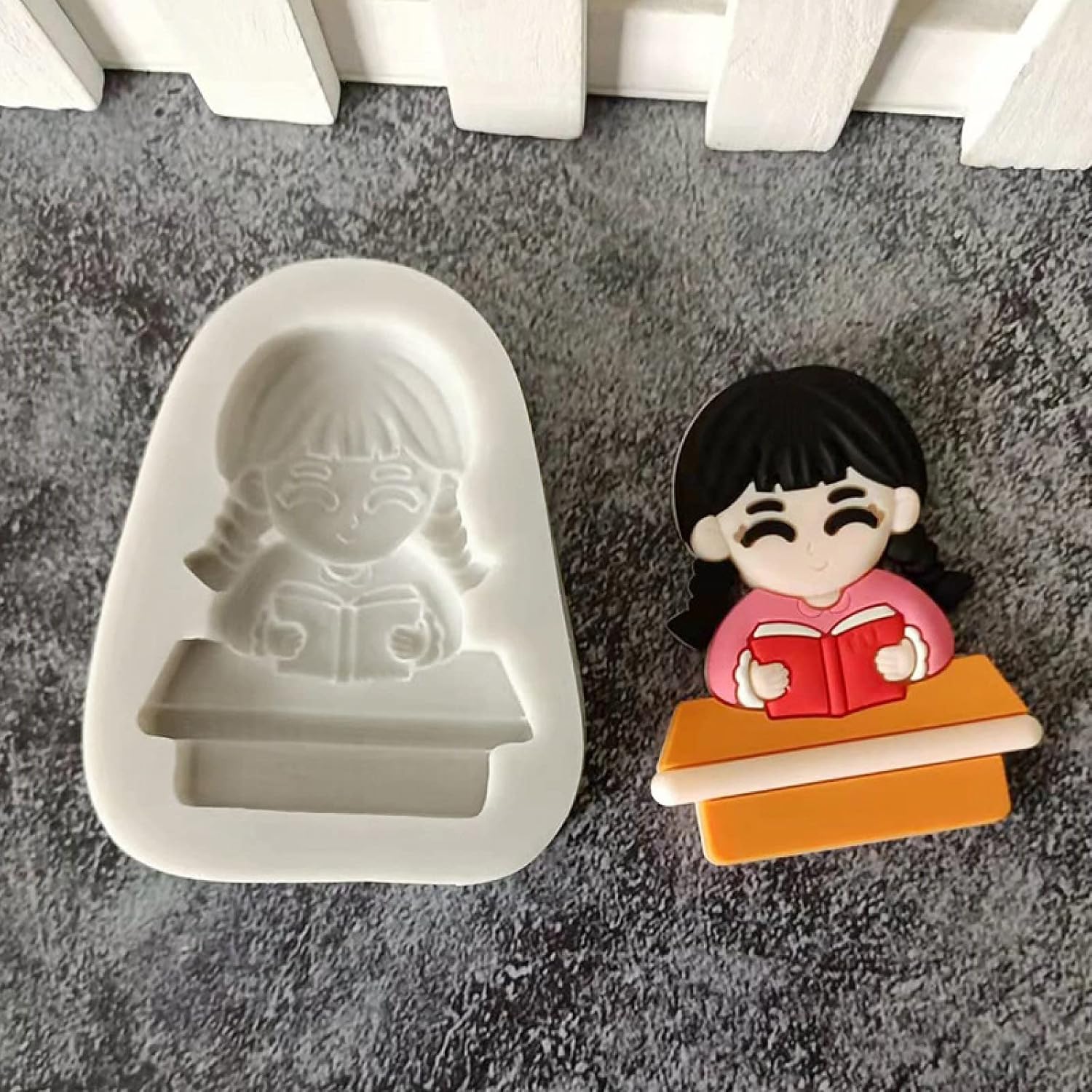 Fondant Molds 6 Pieces of School Season DIY Chocolate Silicone Mold ...