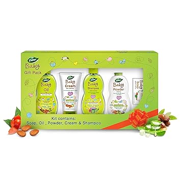 Dabur Baby Gift Pack (5 pieces) - Daily baby care essentials with No ...