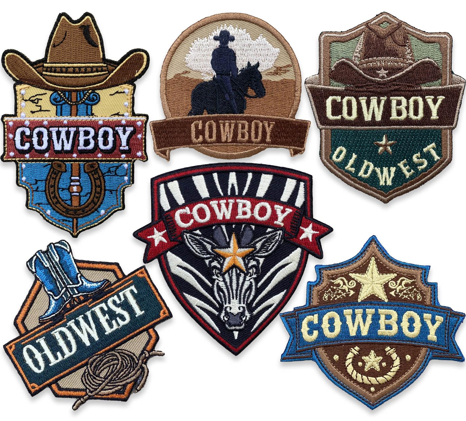 Snapklik.com : Vintage Western Cowboy Embroidered Patches Iron On