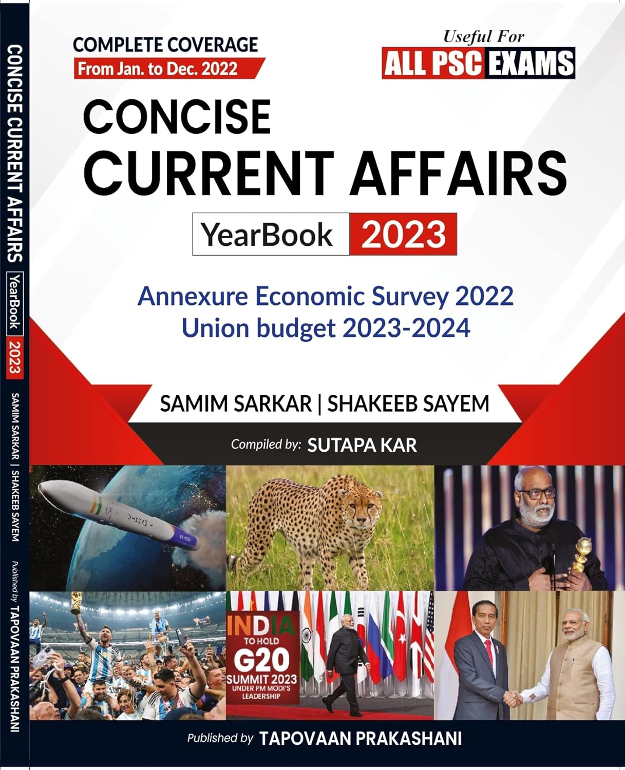 Concise Current Affairs Yearbook - 2023 (English Version) : Sutapa Kar, Samim Sarkar, Shakeeb ...