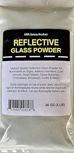 Reflective Glass Powder (1 LB Bag) for Road Marking, Curb Paint ...